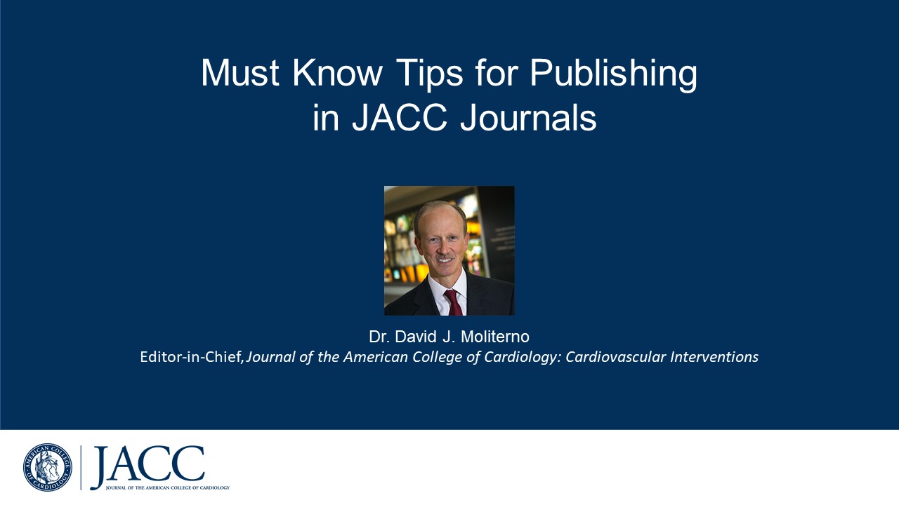 Must Know Tips for Publishing In JACC Journals | Elsevier Researcher Academy